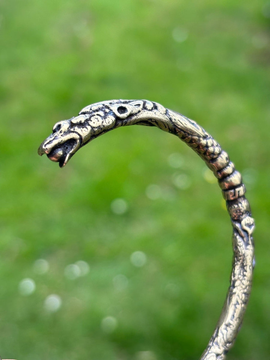 Bronze Dragon Viking Arm Ring, Oath Ring, Nordic Bracelet – Bushman ...