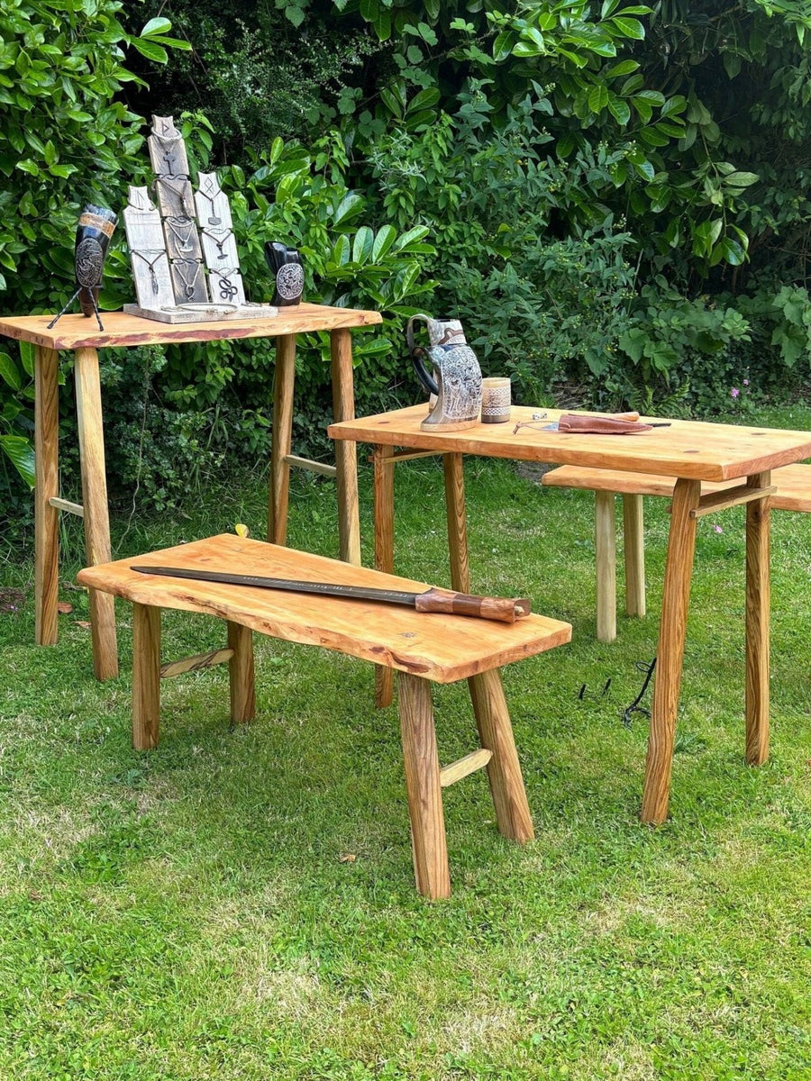 Medieval Benches & Tables. Viking Furniture Anglo Saxon – Bushman Survival