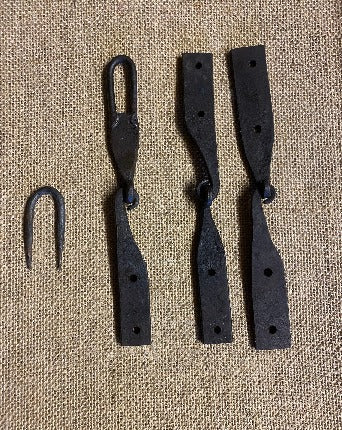 Medieval Hinges and clasp - Hand forged hinges – Bushman Survival